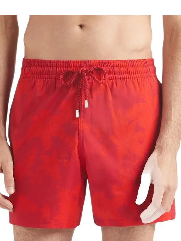 Vilebrequin Moorise Printed 4.5" Swim Trunks - Lipstick
