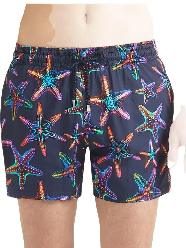 Vilebrequin Moorise 4.5" Printed Swim Trunks - Navy