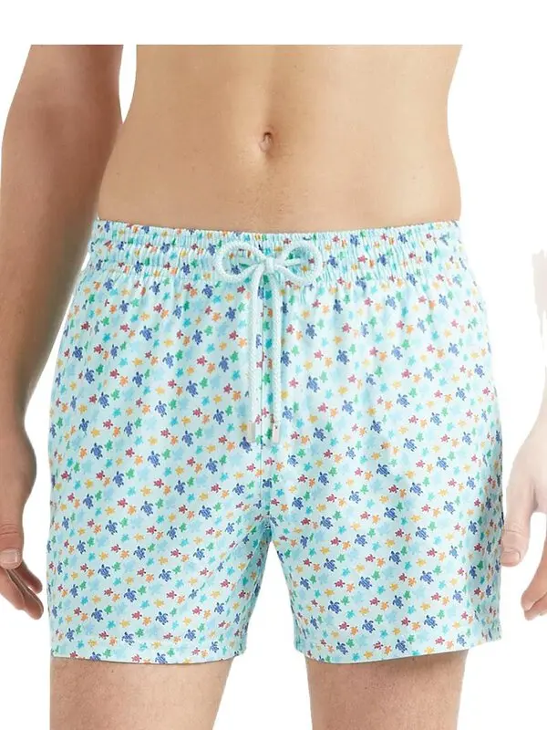 Vilebrequin Moorise 4.5" Printed Swim Trunks - Turquoise