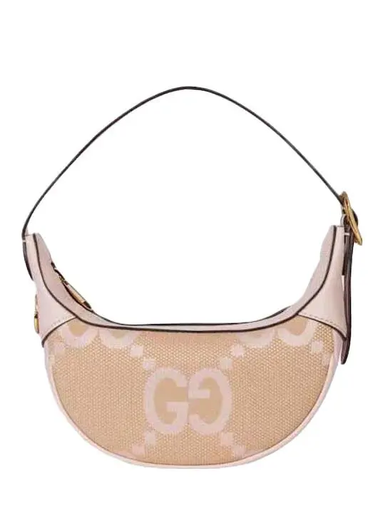 Gucci Ophidia Jumbo Gg Mini Bag - Camel/light Pink