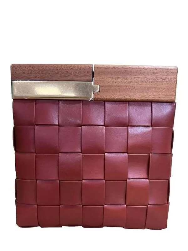 Bottega Veneta Bv Snap Clutch - Rust
