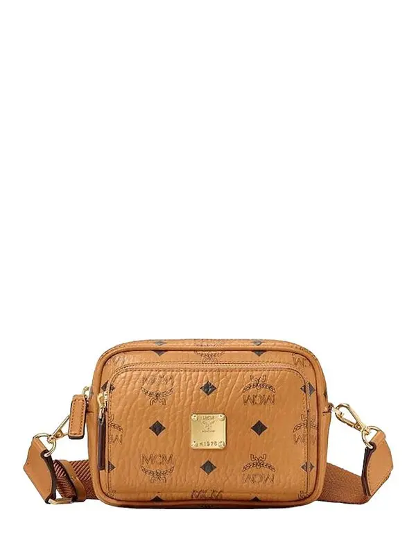 Mcm Klassik Crossbody Xmini Visetos - Cognac