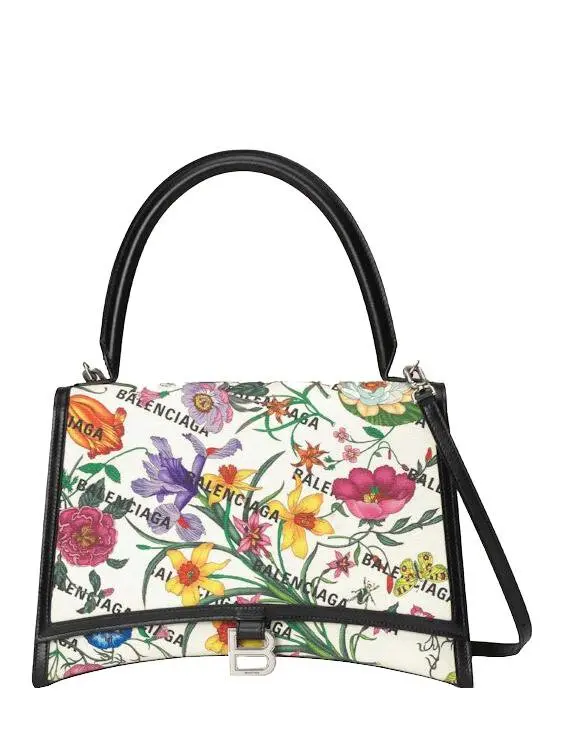 Gucci X Balenciaga The Hacker Project Medium Hourglass Bag - White Flora