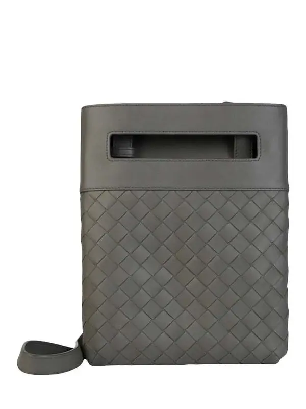 Bottega Veneta Intrecciato Messenger - Graphite