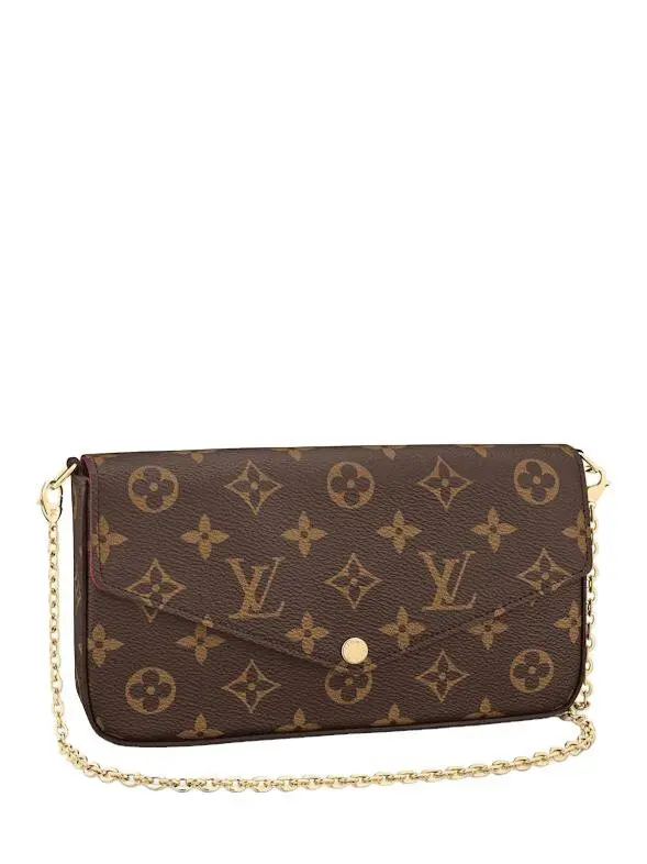 LOUIS VUITTON Pochette Felicie Monogram Lining - Fuchsia