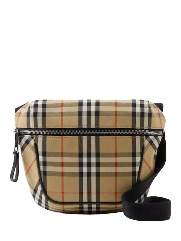 Burberry Vintage Check Cotton Archie Crossbody - Beige
