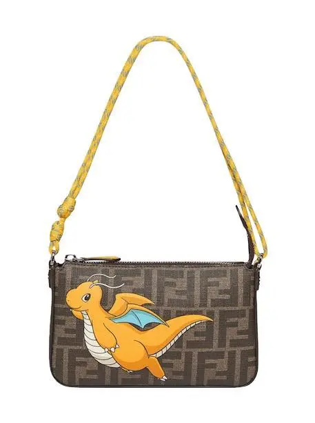 Fendi X Frgmt X Pokemon Ff Fabric Baguette Pouch - Multicolor