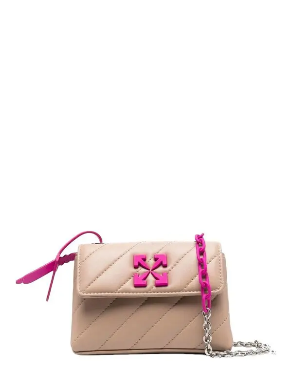 Off-White Jackhammer 17 Crossbody Bag - Sand Beige/pink