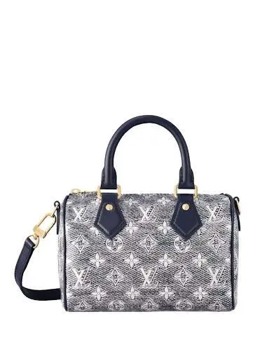LOUIS VUITTON Speedy Bandouliere 20 Monoglam - Blue