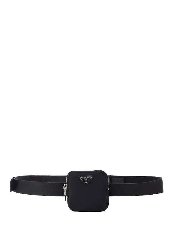 Prada Woven Nylon Belt Bag - Black