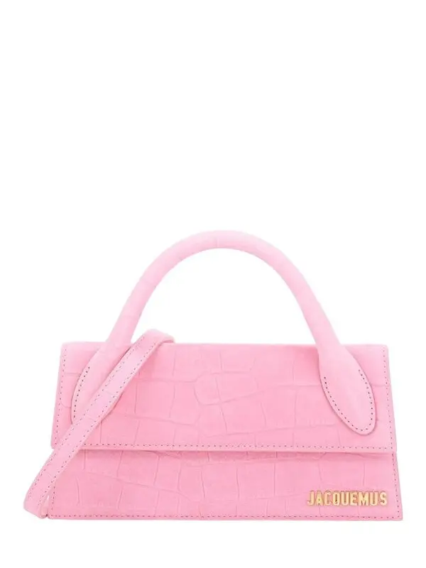 Jacquemus Le Chiquito Long Croc Embossed - Pink