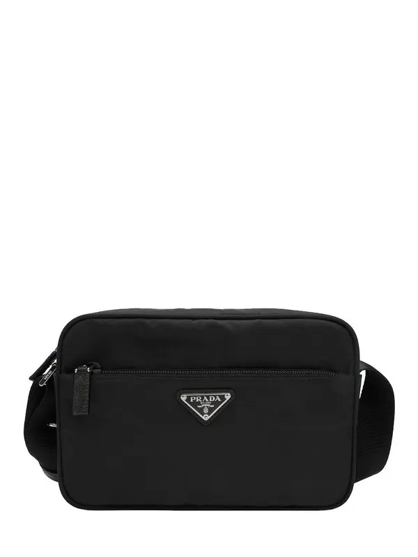 Prada Logo Shoulder Bag - Black