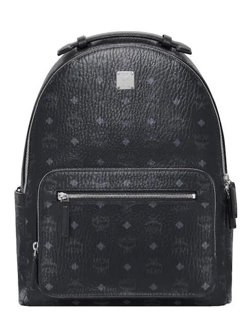 Mcm Stark Backpack Visetos Monogram - Black