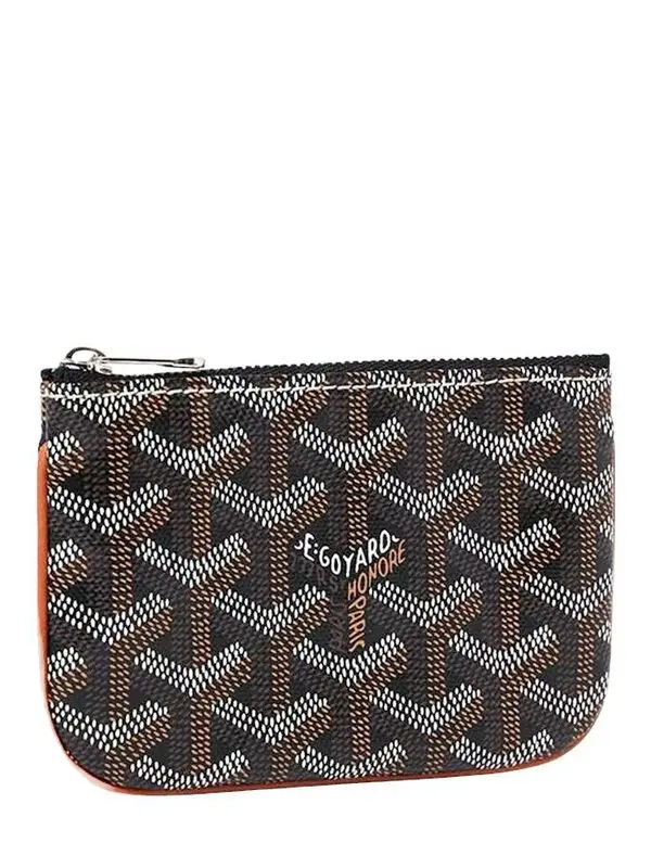 Goyard Sénat Nano Key Pouch - Black/tan