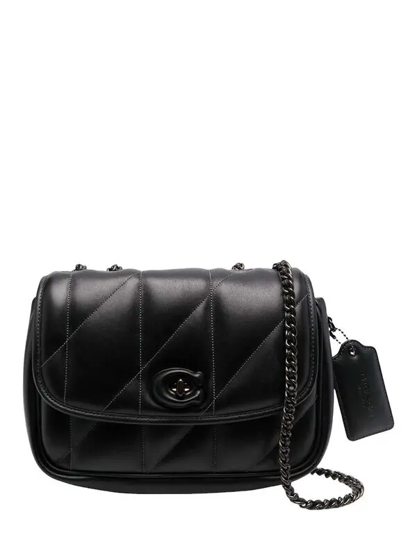 COACH Madison Shoulder Bag With Quilting Pillow - Black