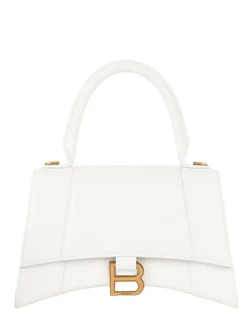 Balenciaga Hourglass Top Handle Bag - White/gold/tone