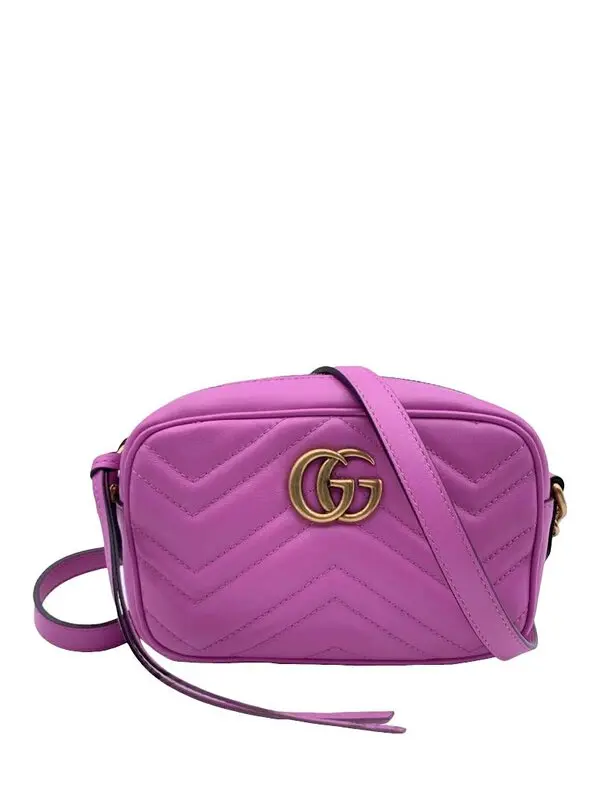 Gucci Gg Marmont Mini Shoulder Bag - Pink