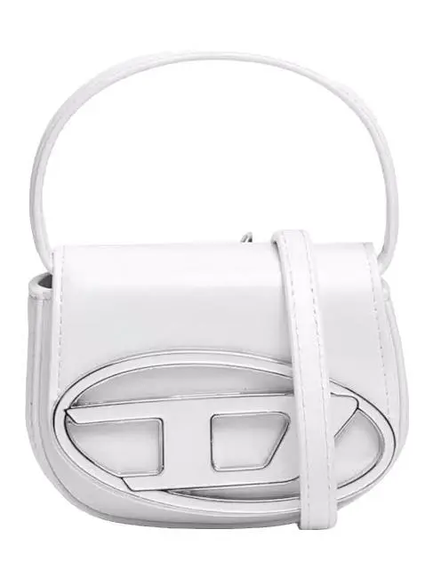 DIESEL 1dr Xs Mini Bag With D Plaque - White