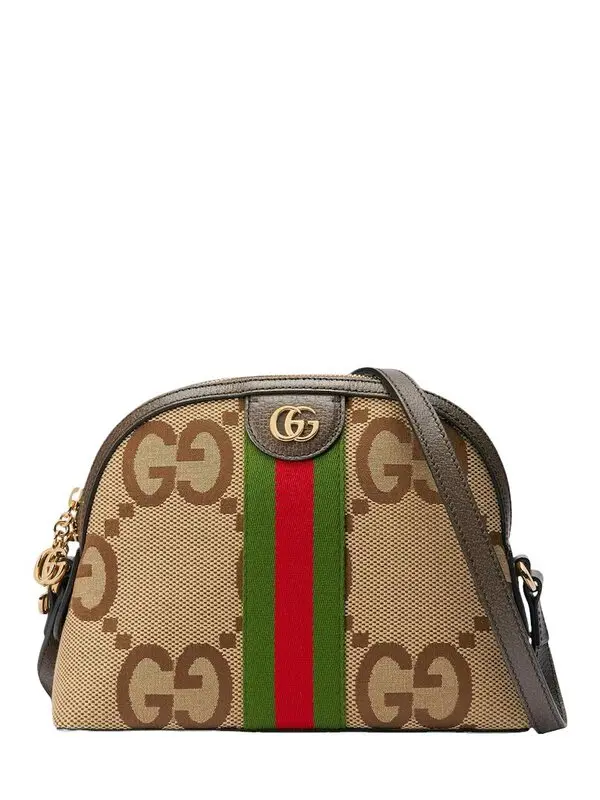 Gucci Ophidia Small Shoulder Bag - Camel/ebony/red