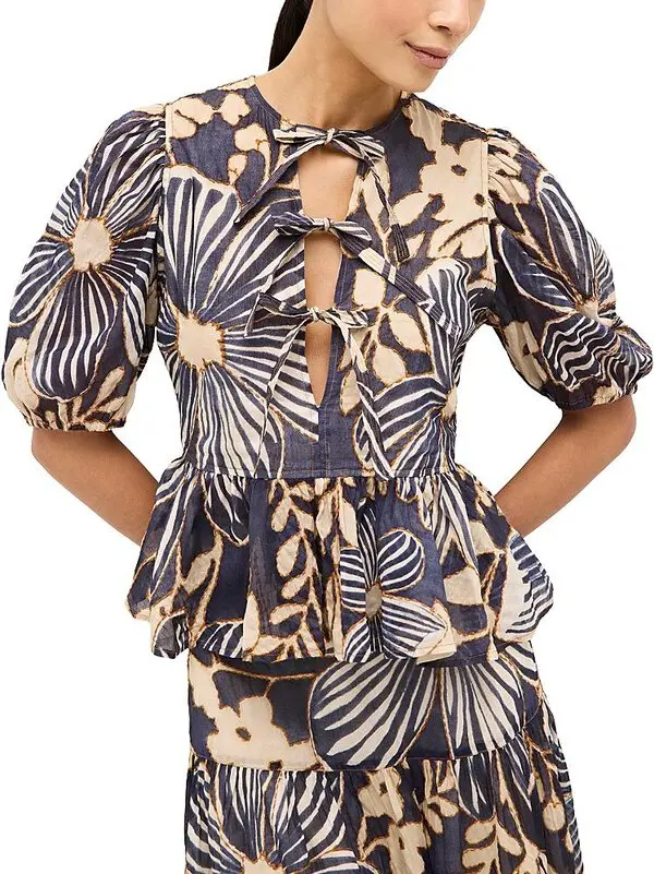 MARIE OLIVER Estella Printed Top - Moonflower