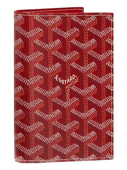 Goyard Grenelle Passport Cover - Red