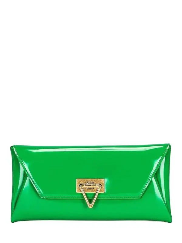 Bottega Veneta Small Point Lock Clutch - Green