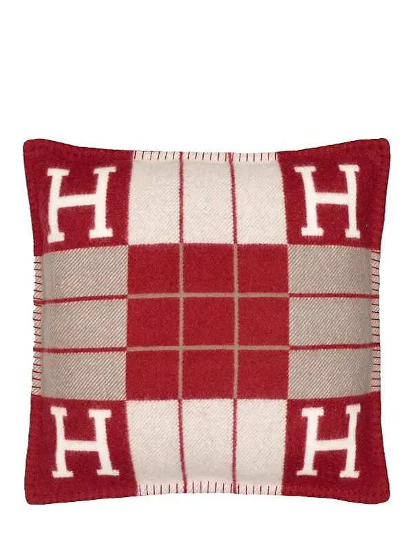 Hermès Avalon Iii Pillow - Ecru Rouge H