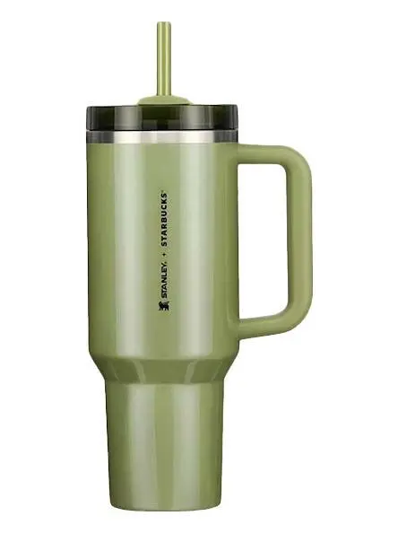 STANLEY X Starbucks Exclusive Flowstate Quencher 40oz Tumbler - Olive Green