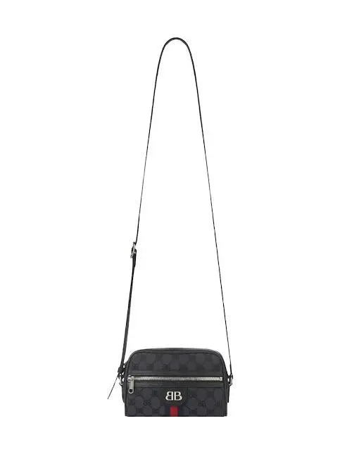 Gucci X Balenciaga The Hacker Project Camera Bag - Black
