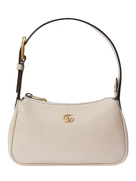 Gucci Aphrodite Shoulder Bag With Double G - White