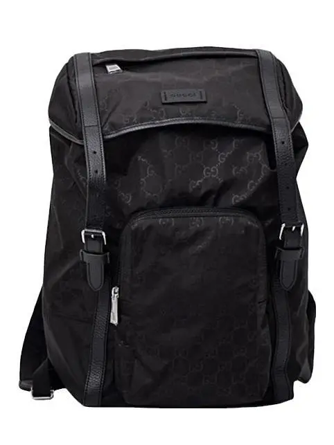 Gucci Large Travel Nylon Backpack - Black