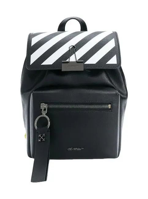 Off-White Small Diagonal Backpack - Black
