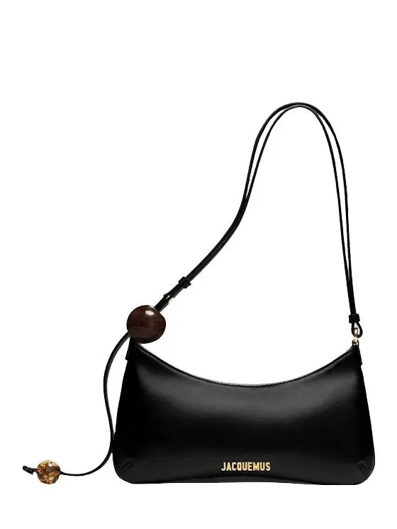Jacquemus Le Bisou Perle Shoulder Bag - Black