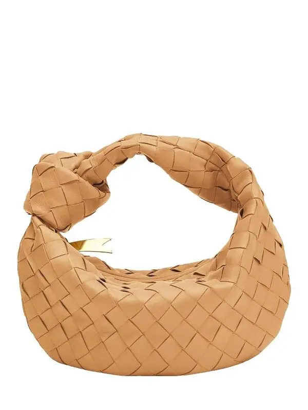 Bottega Veneta Mini Jodie Intrecciato - Almond