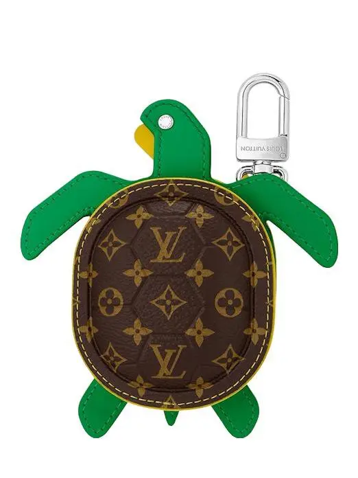 LOUIS VUITTON Turtle Pouch Bag Charm - Brown