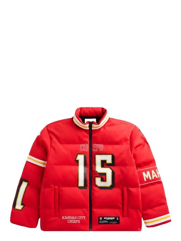 OFF SEASON X Nfl Patrick Mahomes Kansas City Chiefs Player Puffer Jacket - Red