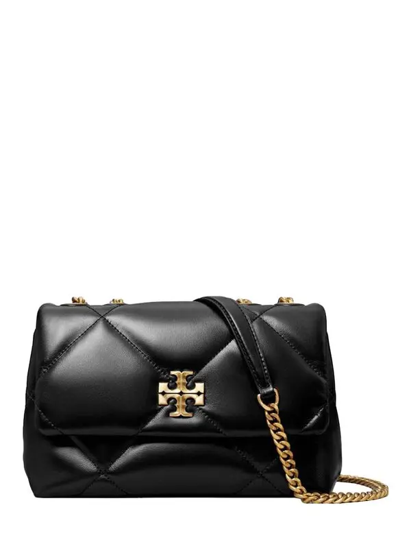 Tory Burch Kira Diamond Quilt Small Convertible Shoulder Bag - Black