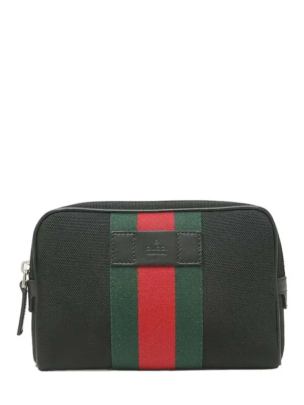 Gucci Web Stripe Belt Bag - Black