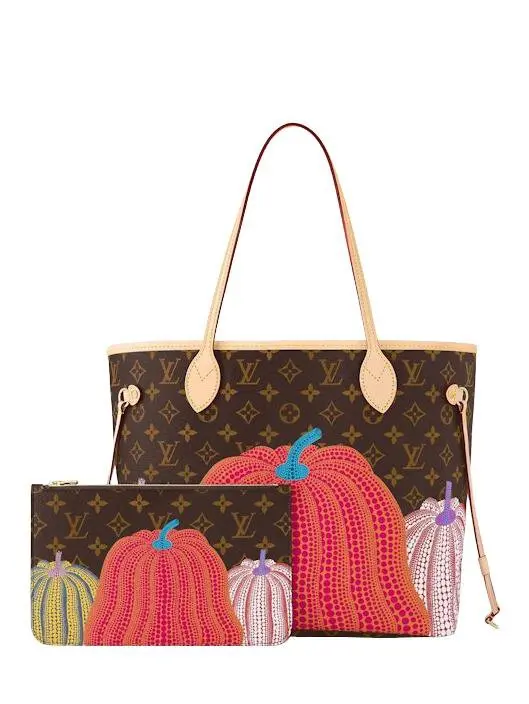 LOUIS VUITTON X Yk Neverfull Mm - Pumpkin Print