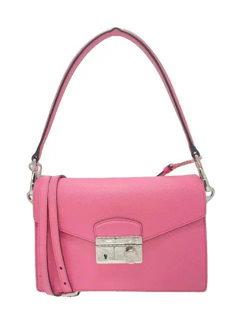 Prada Pattina Saffiano Leather Mini Bag - Pink