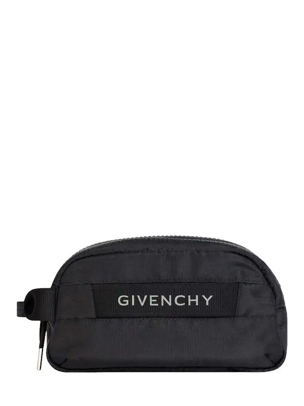 Givenchy Toilet Pouch In Nylon Gtrek - Black