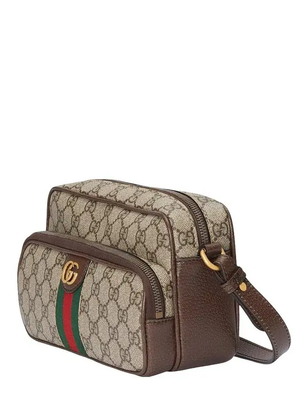 Gucci Ophidia Small Gg Supreme Messenger Bag - Beige/ebony