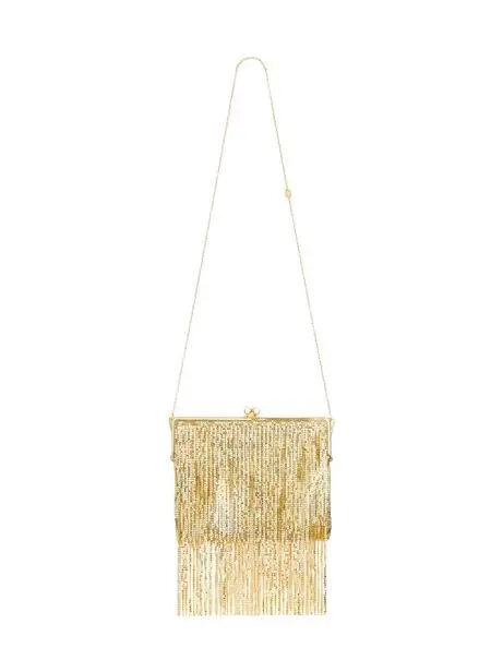 Rabanne Metalmesh Bag With Fringe - Gold