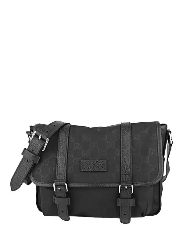 Gucci Gg Guccissima Monogram Messenger Bag - Black