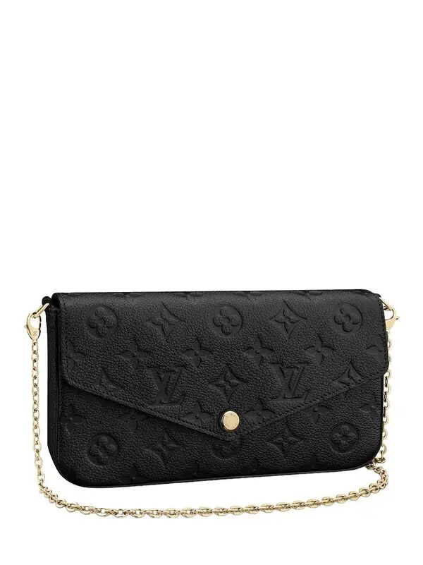 LOUIS VUITTON Felicie Pochette Monogram Empreinte - Black