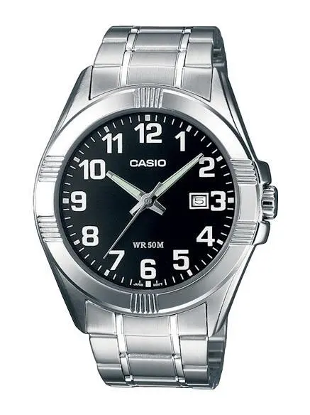 Casio Analog Watch With Band - Stainless Steel