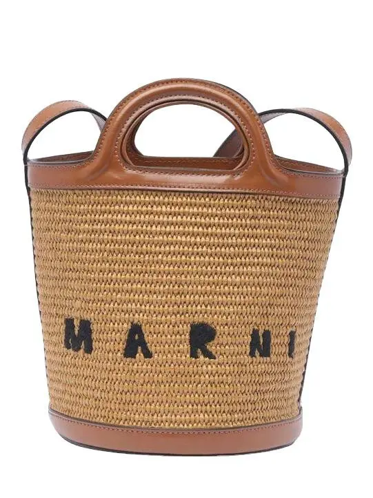 Marni Tropicalia Bucket Bag - Brown