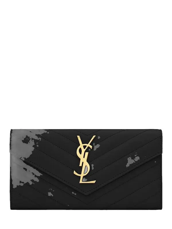 Saint Laurent Wallet Monogram - Black