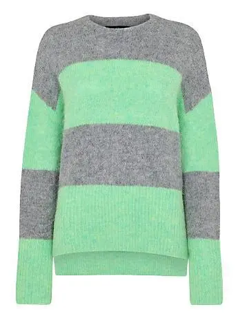 Whistles Stripe-knit Alpaca Wool-blend Jumper - Multi-coloured