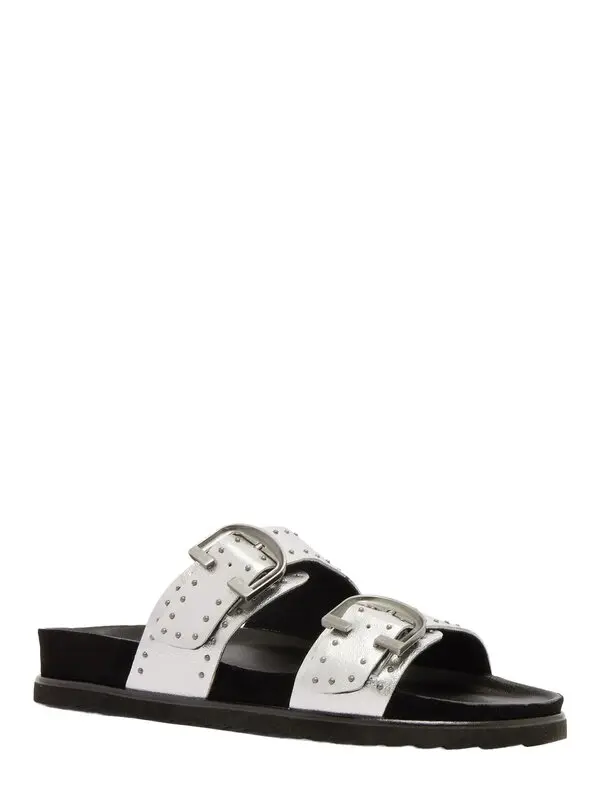FRANKIE4 Deon Buckle Sandal - Silver Stud